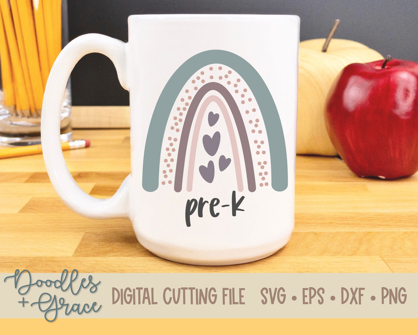 Pre-k Rainbow SVG Pre Kindergarten Teacher Boho Rainbow SVG - Etsy