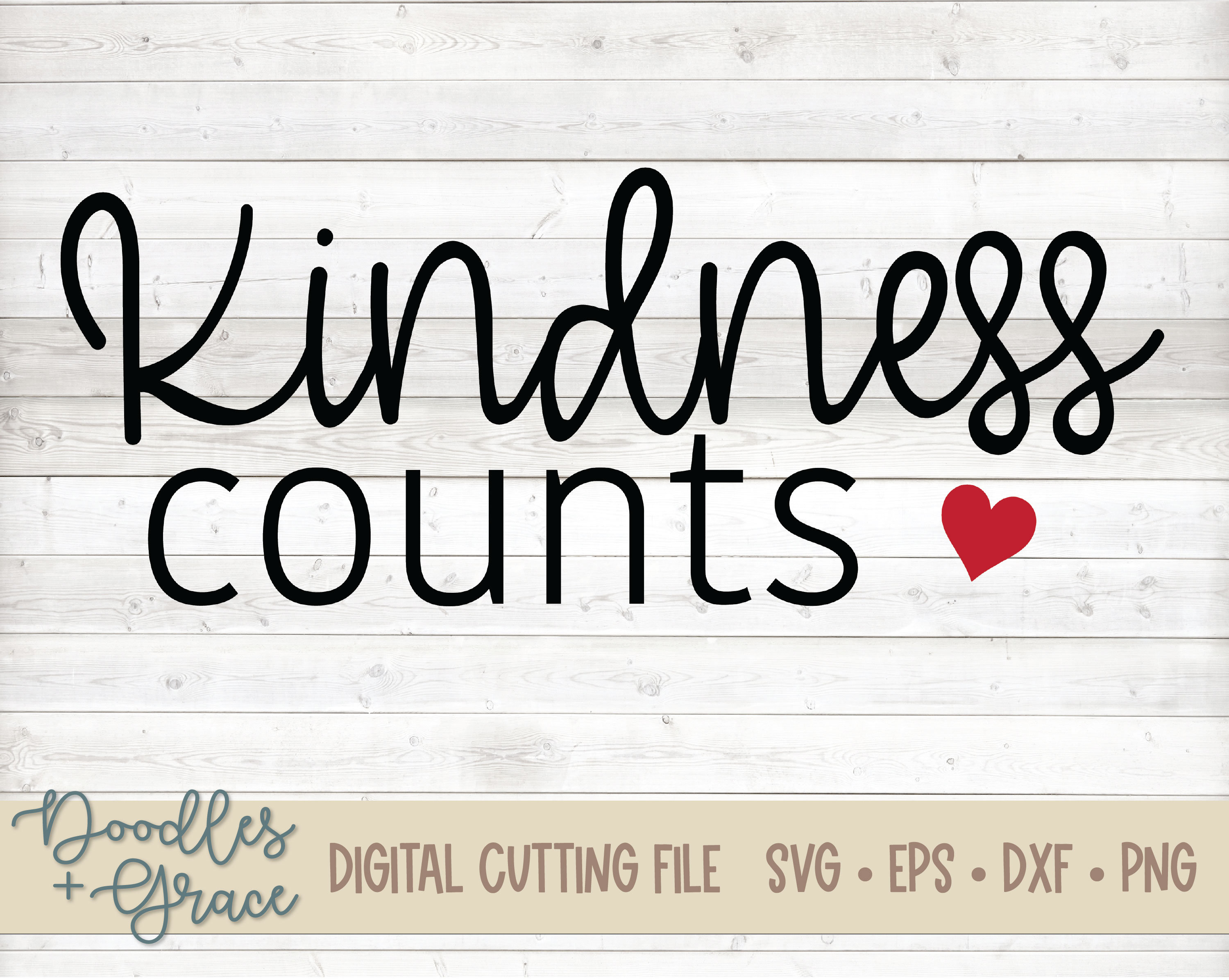 Kindness Counts SVG kindness matters svg choose kindness | Etsy