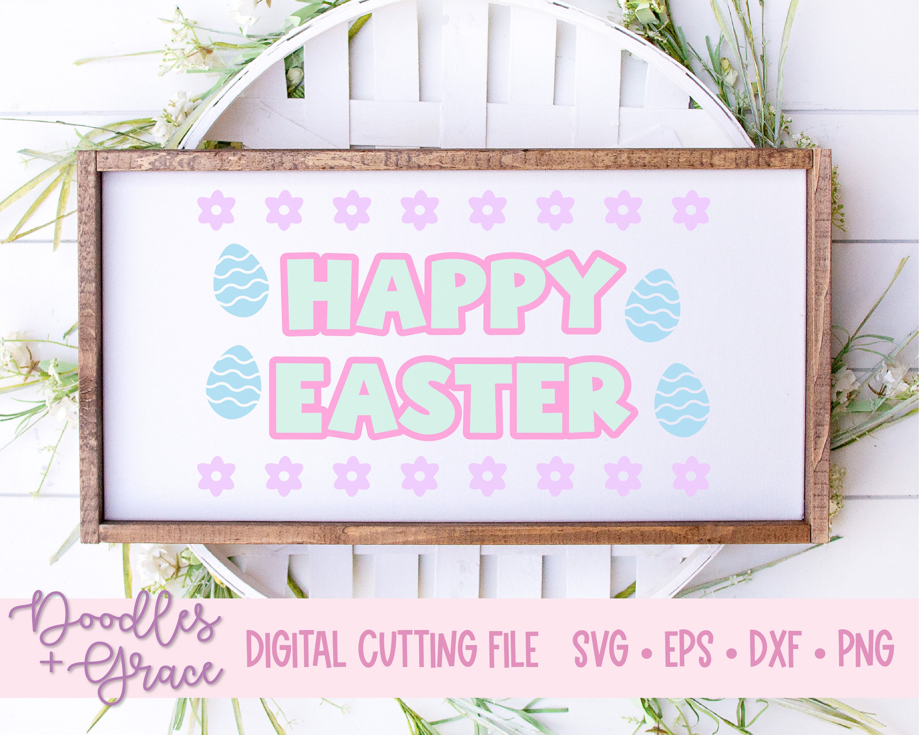 Happy Easter SVG | Easter Egg Svg | Easter Bunny Svg | Happy Easter ...