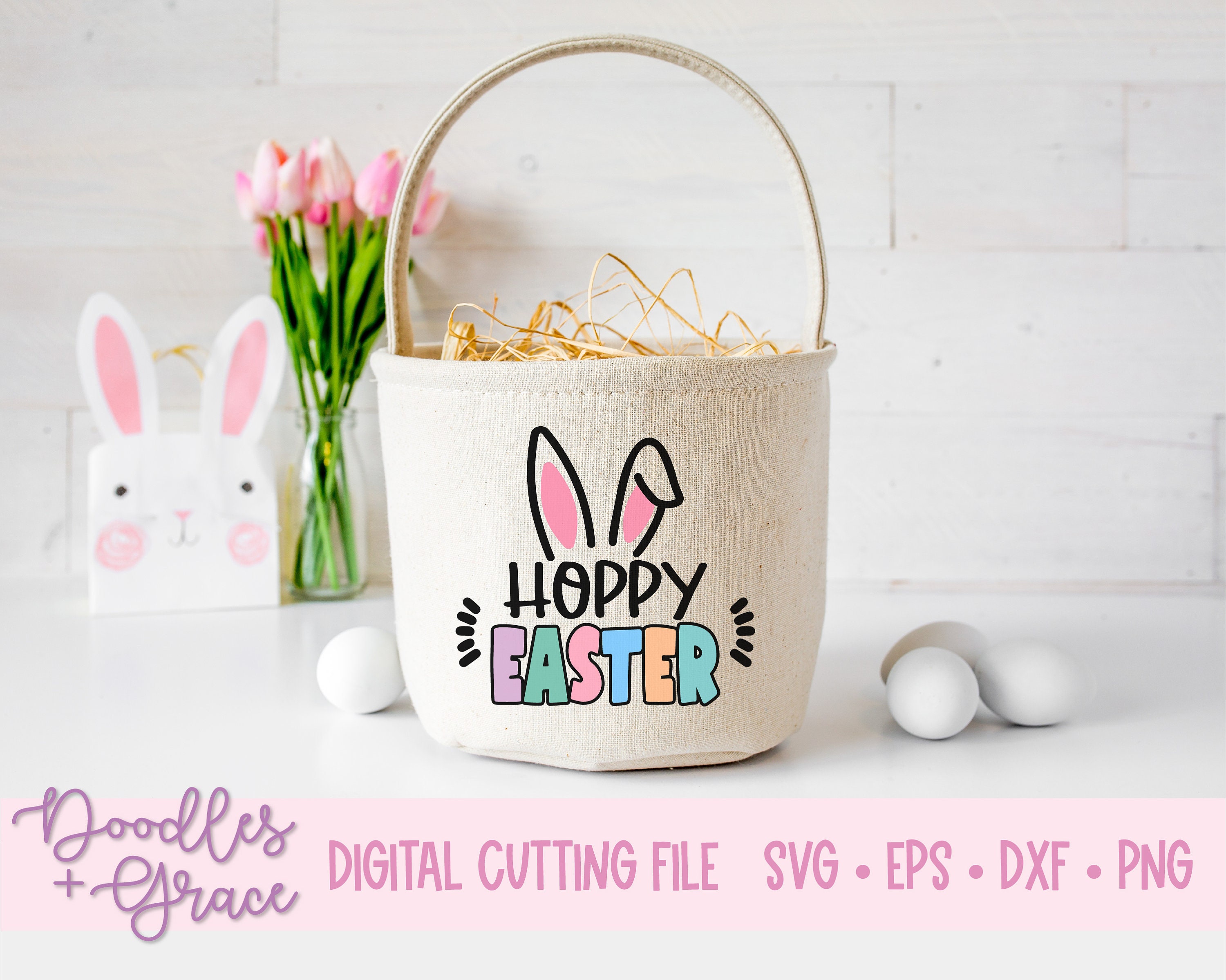 Hoppy Easter SVG | Spring Svg | Easter Bunny Svg | Happy Easter Cut ...