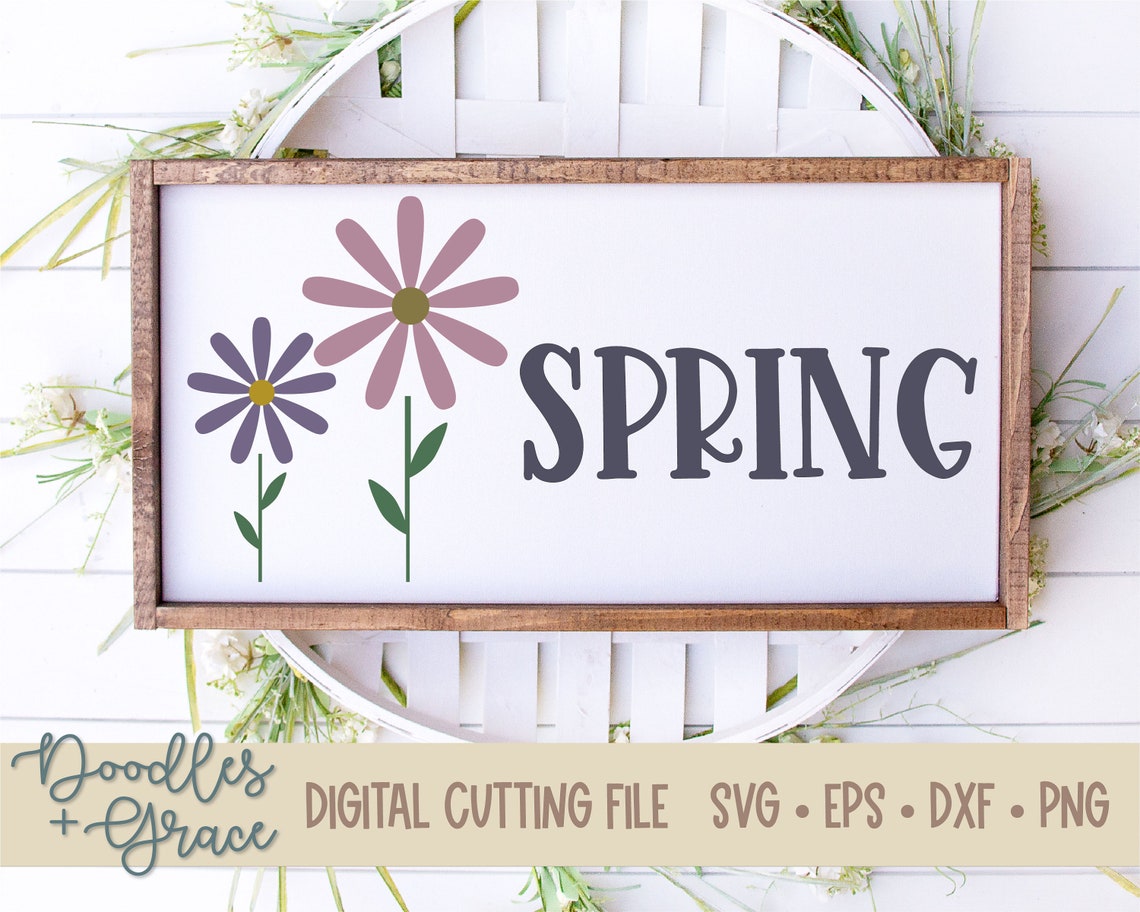 Spring SVG Spring Flowers Svg Sunflower Svg Hello Spring - Etsy