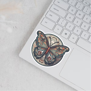 Boho Butterfly PNG Bundle | Printable Stickers | Digital Butterfly ...