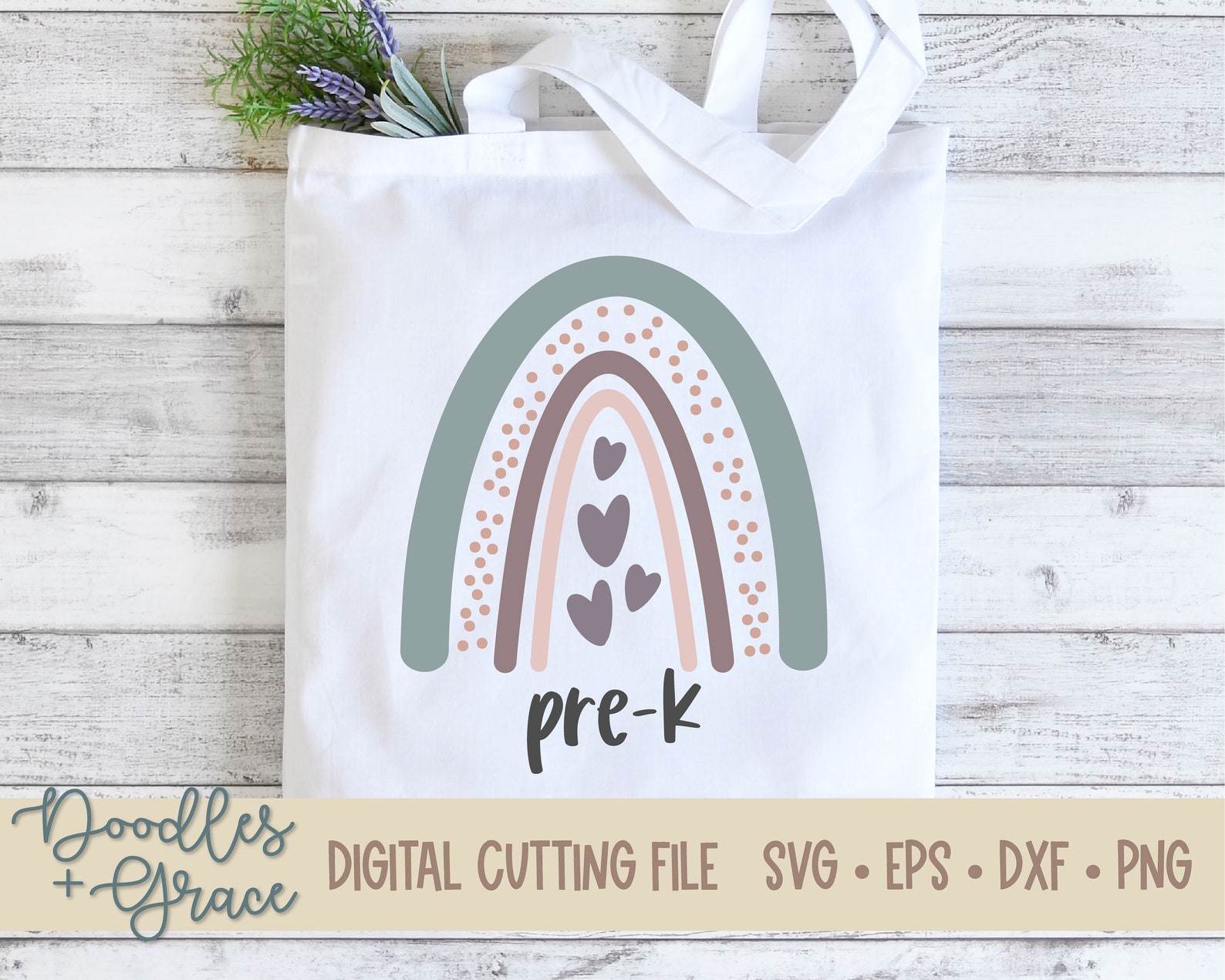 Pre-k Rainbow SVG Pre Kindergarten Teacher Boho Rainbow SVG - Etsy