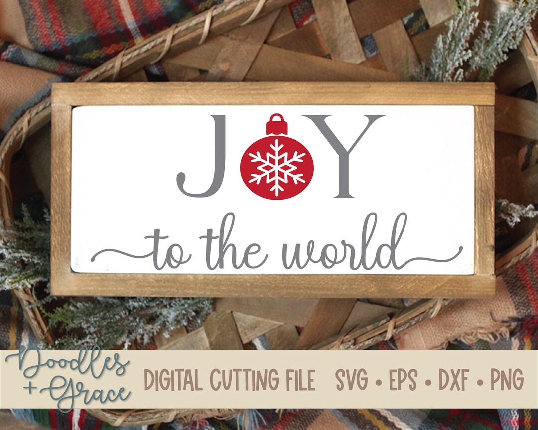 Joy to the World SVG | Christmas SVG | Rustic Christmas SVG | Christmas ...