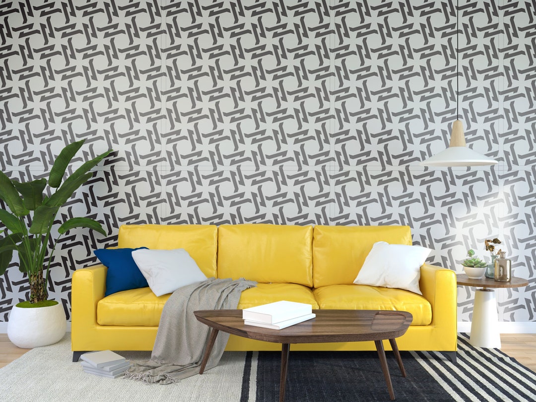 Stylish Wall Stencil, Transform Your Room Decor, Easy to Use Wall ...
