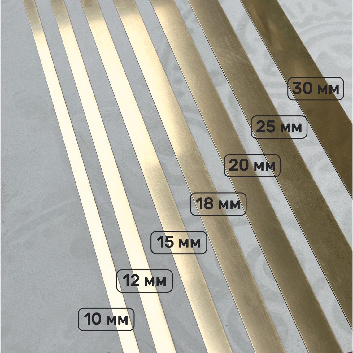 Mirror Gold Strip Wall Decor, Wall Gold Stripes, Golden Strips on the ...