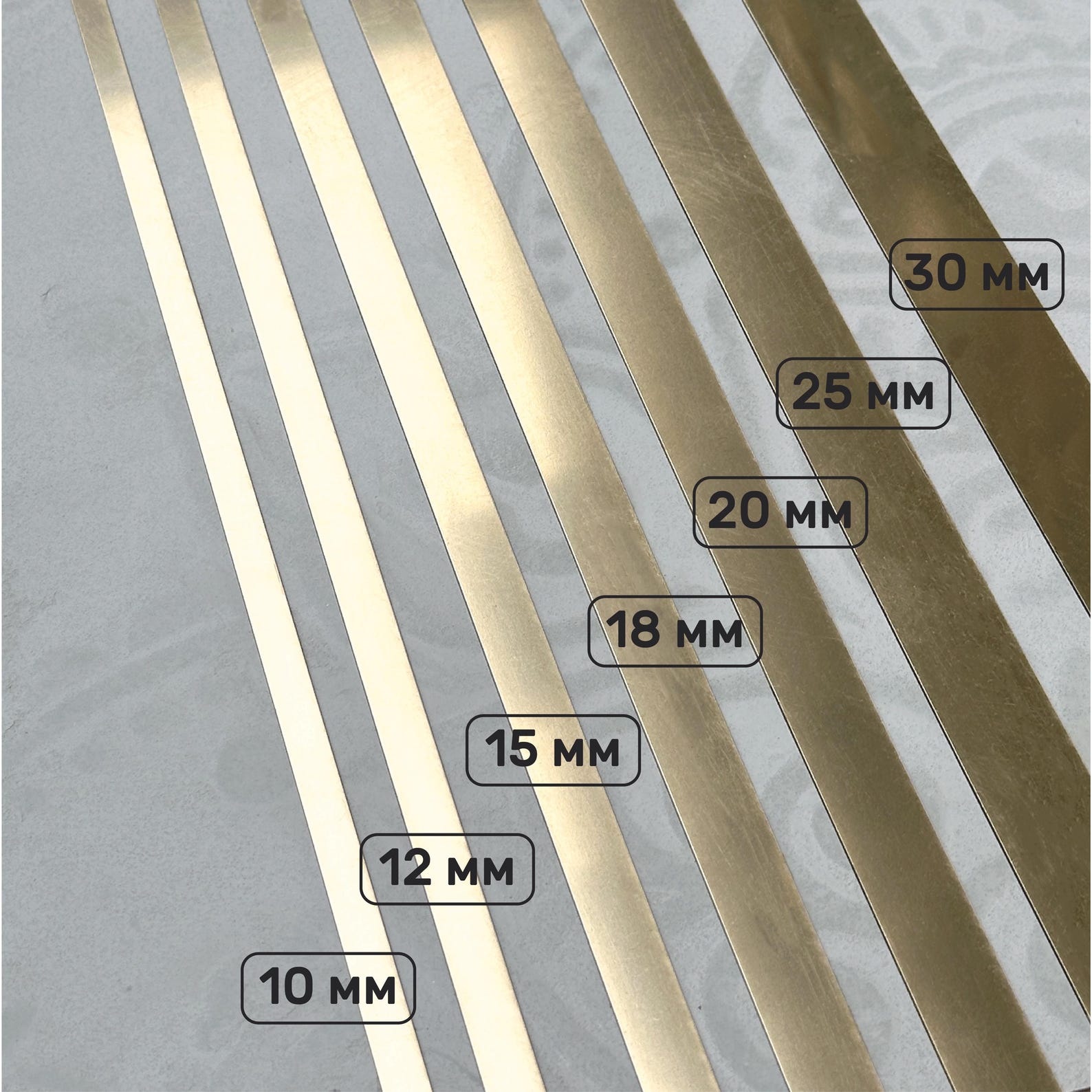 Mirror Gold Strip Wall Decor, Wall Gold Stripes, Golden Strips on the ...