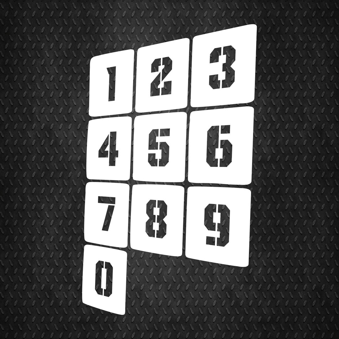Reusable Numbers Stencil for Walls, Stencil for Decorative Plaster ...