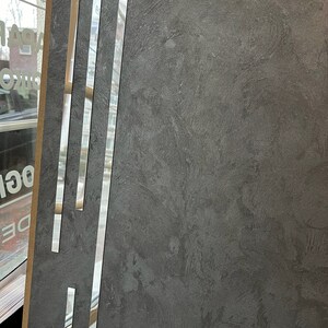 Strips Wall Decor, Stripes Mirror Wall Line, Silver Lines Mirror ...