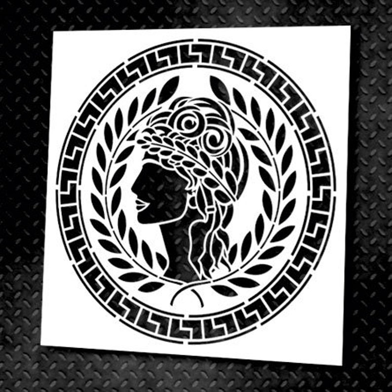 Greek Goddess Stencil, Roman God Stencil, Ancient Stencil, Ancient ...