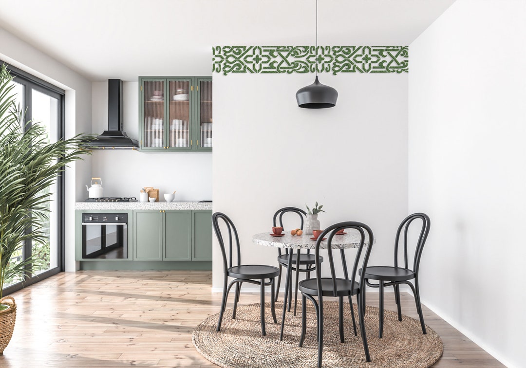 Vintage Damask Border, Home Wall Stencil, Kitchen Wall Stencil, Room ...