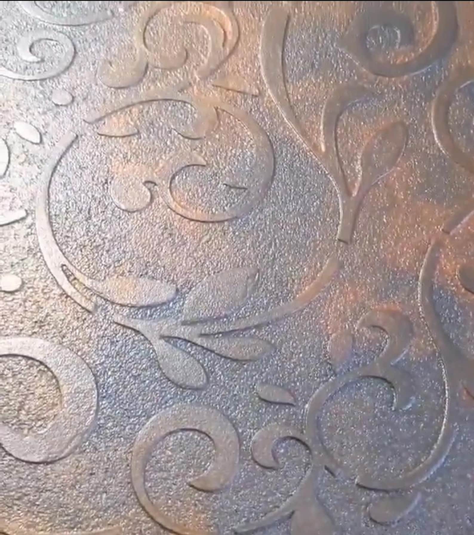Eastern Floral Swirls Pattern, Oriental Wall Stencil, Reusable ...