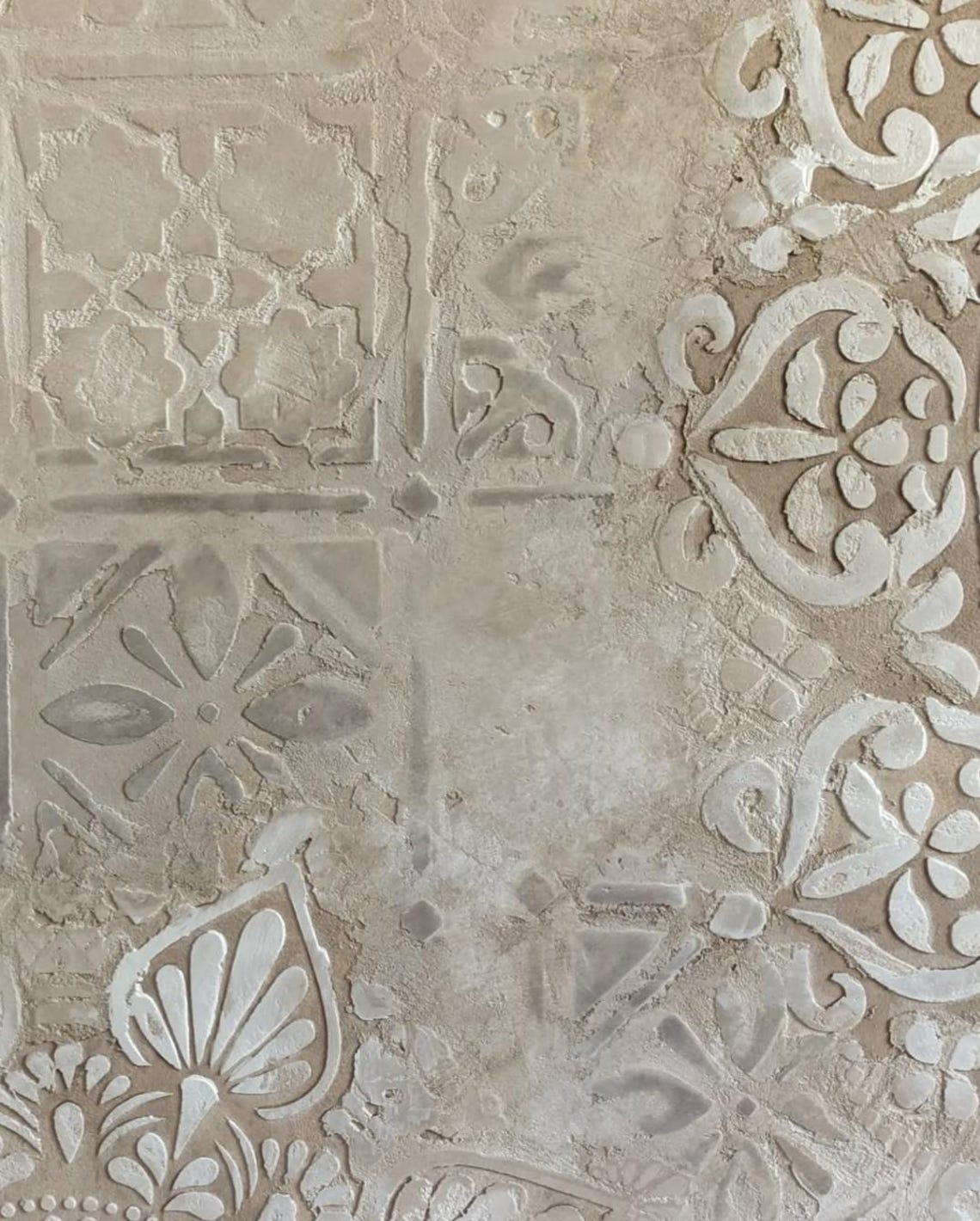 Textured Wall Stencil Set, Eastern Pattern Templates, Reusable Stencils ...
