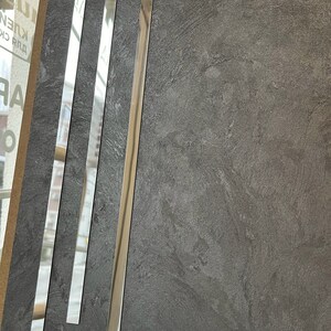 Strips Wall Decor, Stripes Mirror Wall Line, Silver Lines Mirror ...