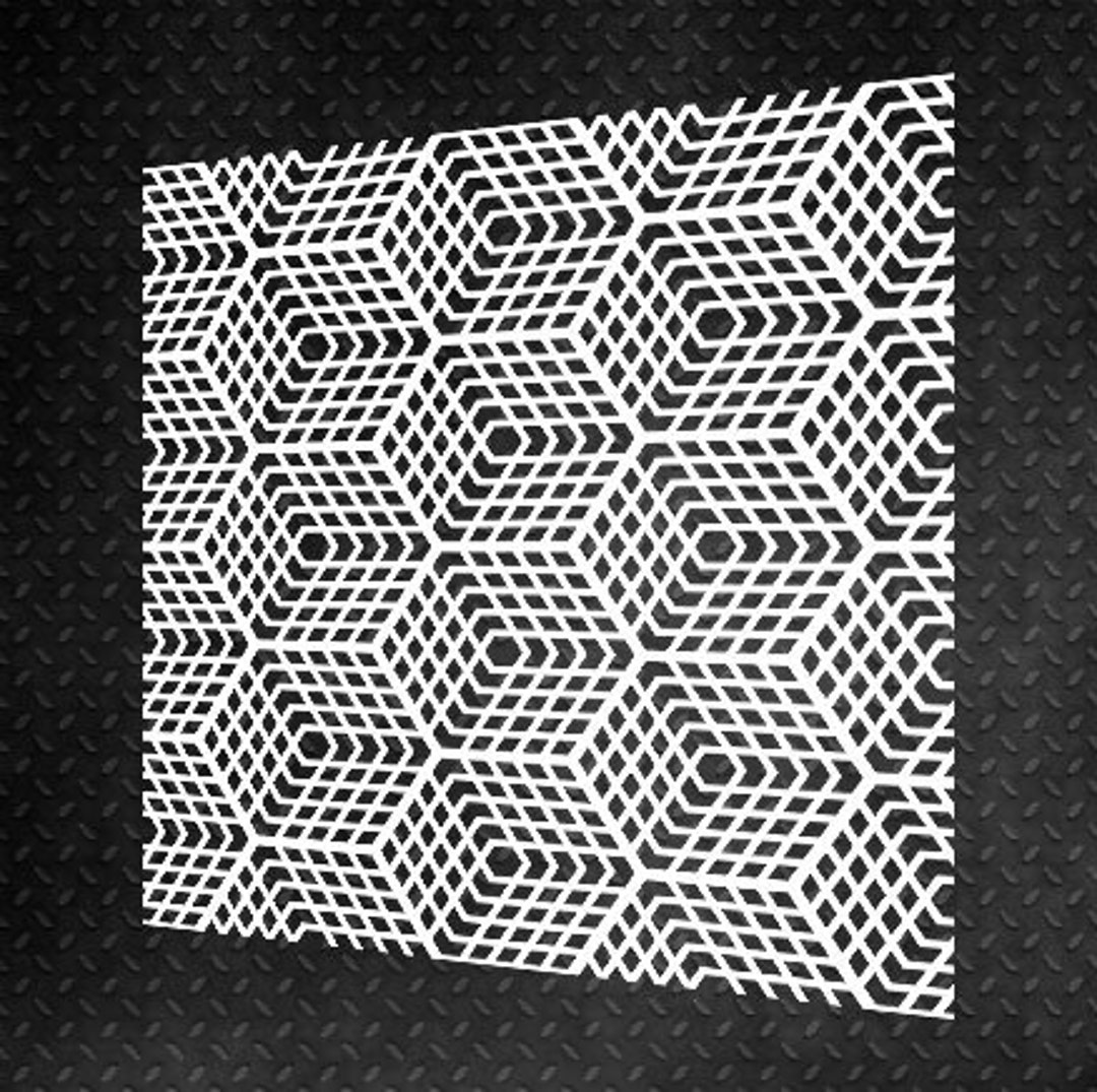 Geometric Pattern, 3D Hexagonal Cube Pattern, Cube Pattern, Square ...