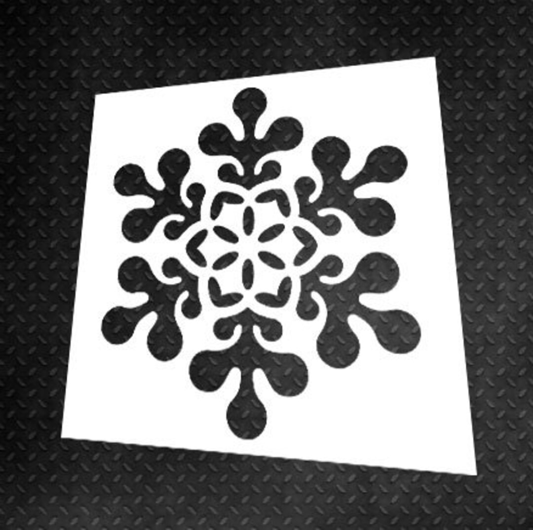 Christmas Mandala Stencil, Snowflakes Stencil, Reusable Stencils for ...