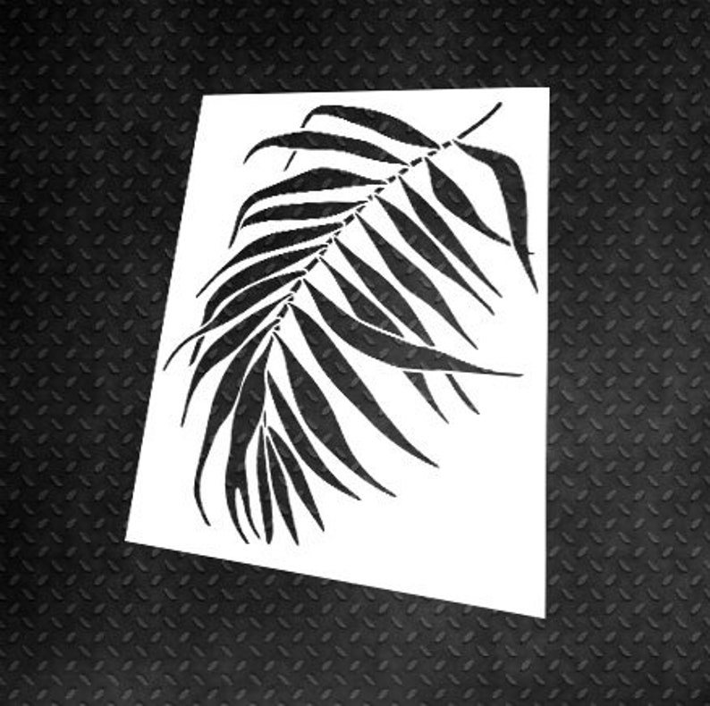 Palm Leaf Stencil, Bedroom Floral Stencils, Leaf Stencil, Tree Branch ...