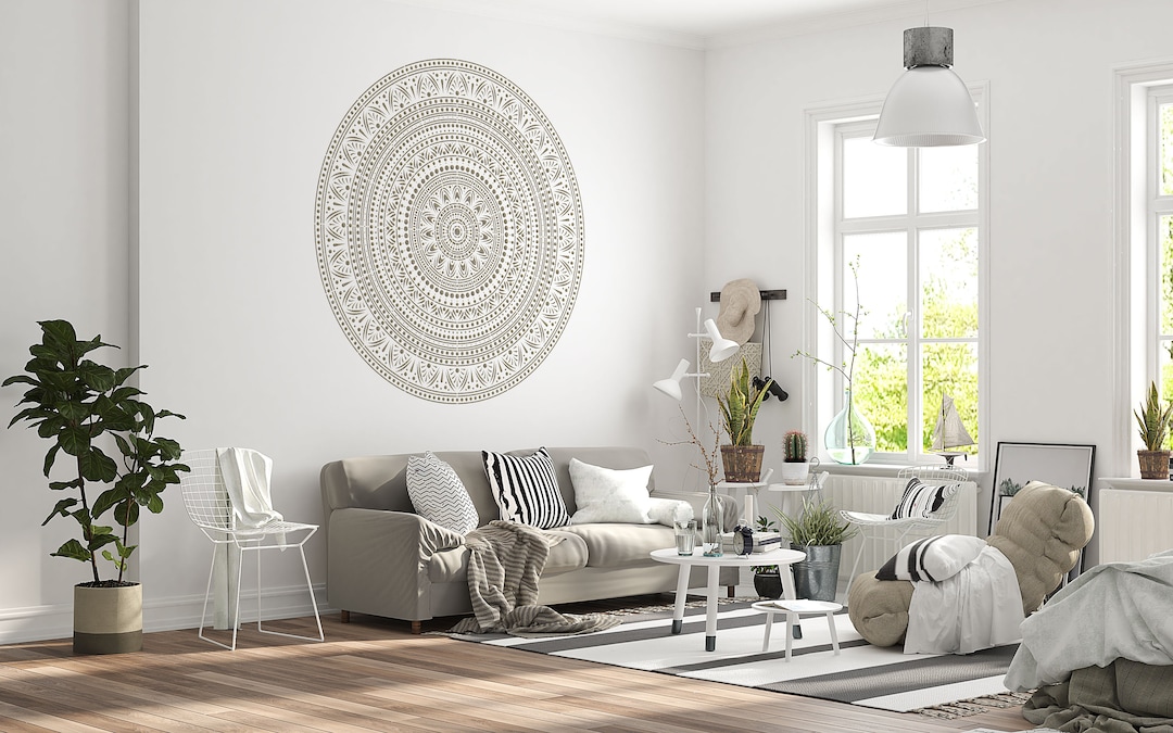 Round Stencil Pattern, Large Round Wall Stencil, Reusable DIY Craft ...