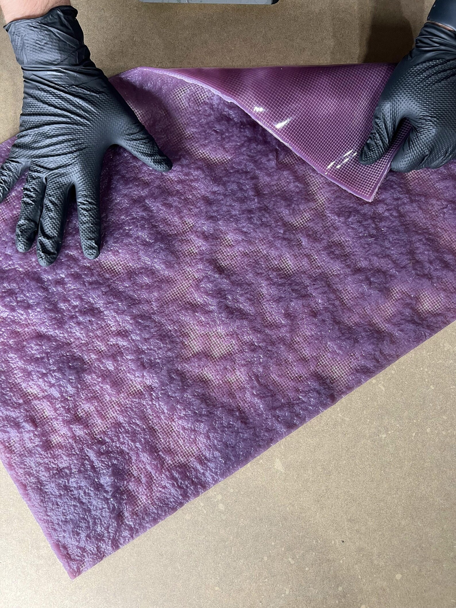 Polyurethane Concrete Stamp Mat, Plaster Texture Mat, Decorative ...