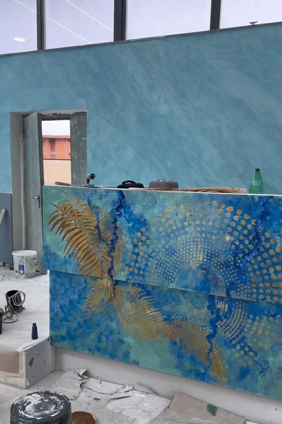 Wall Stencils Set, Nature Leaf & Round Pattern Stencils, Reusable Wall ...