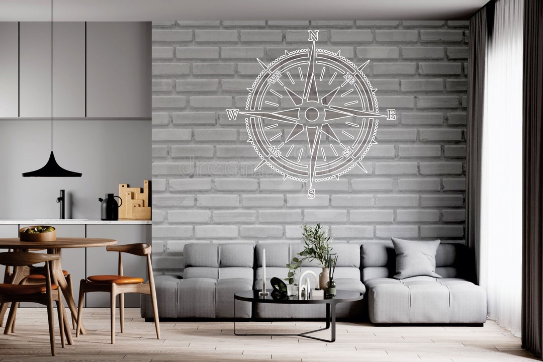 Compass Stencil, Large Wall Stencil, Wall Stencil Pattern, Reusable DIY ...