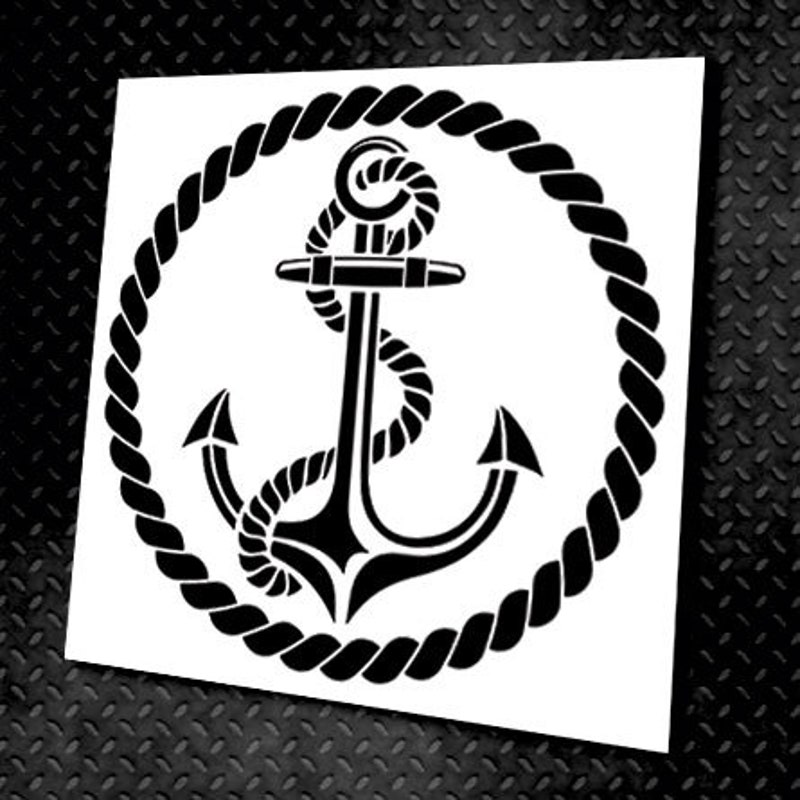 Anchor Stencil - Etsy