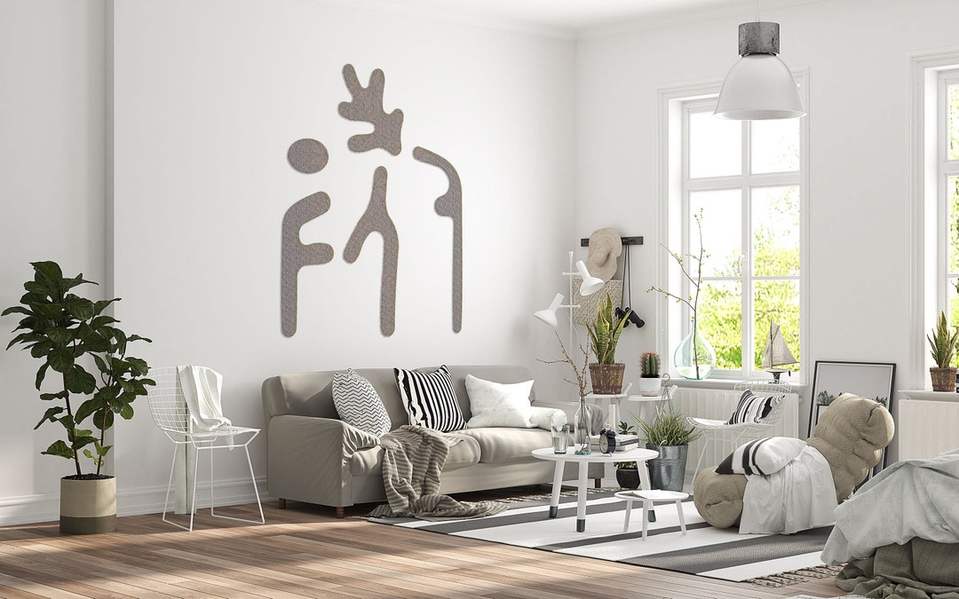 Reusable Stencil Set, Decorative Figures 5 Stencils, DIY Plaster Art ...