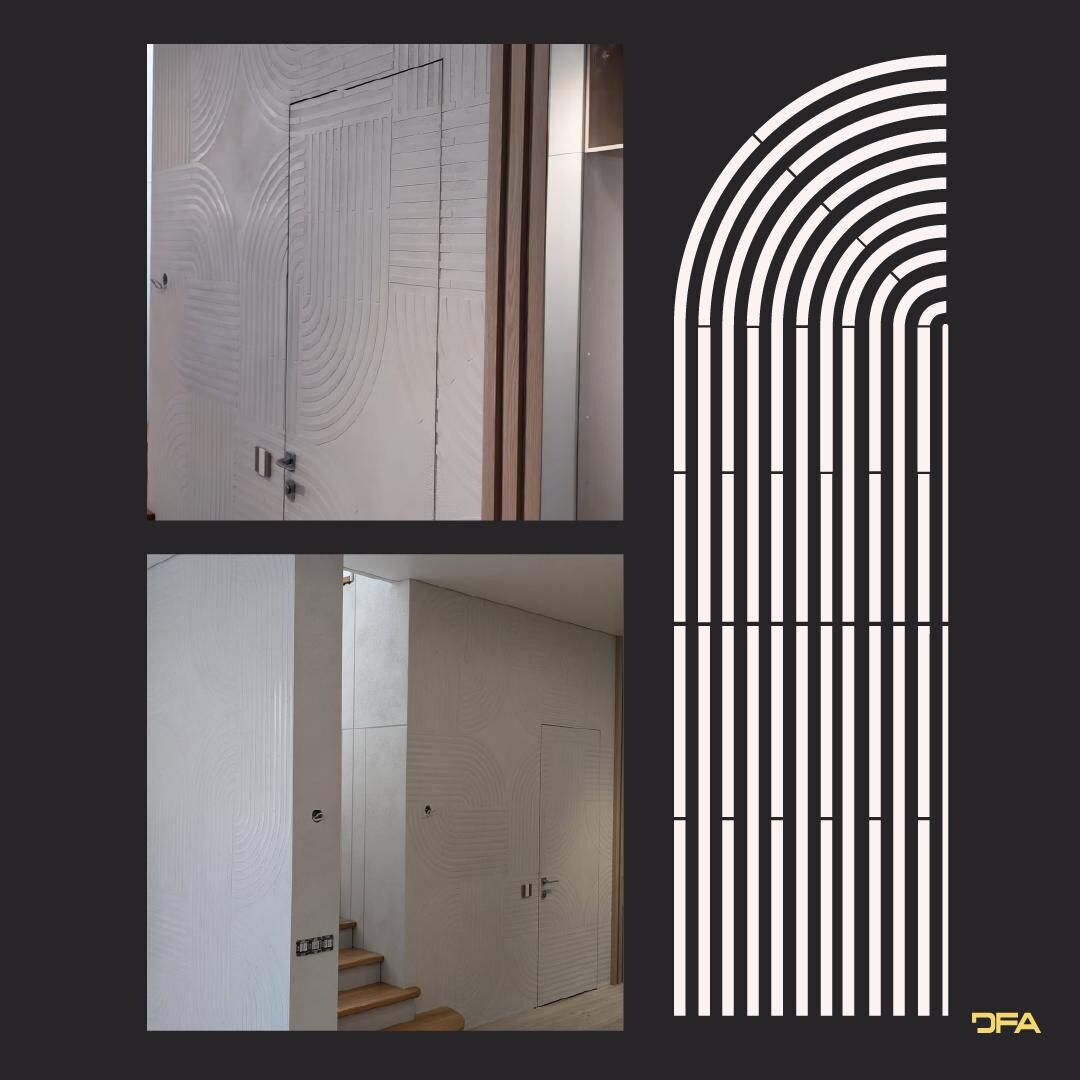 Geometric Wall Stencil, Modern Line Pattern Stencil, Wall Texture ...