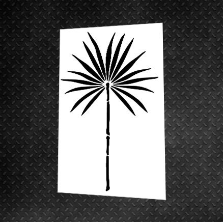 Palm Leaf Stencil Reusable Palm Stencil Tropical Stencil by - Etsy