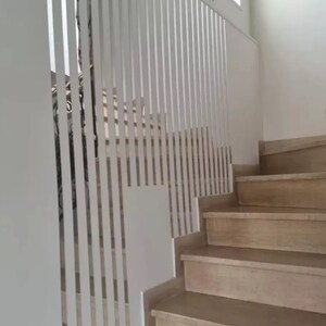 Mirror Lines, Silver Stripes Mirror Wall Decor Sticker, Glamorous Wall ...