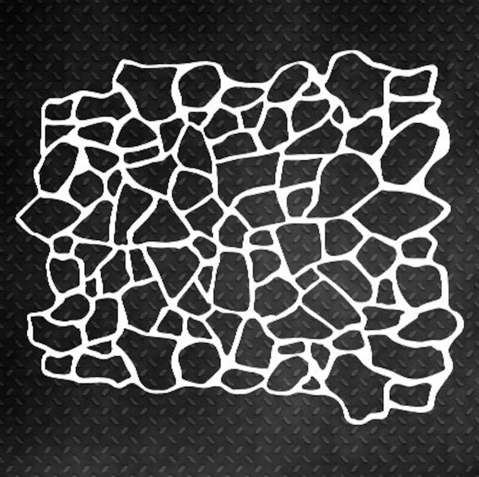 Stone Wall Stencil, Stencils for Wall, Wall Stencils, Geometric Stencil ...