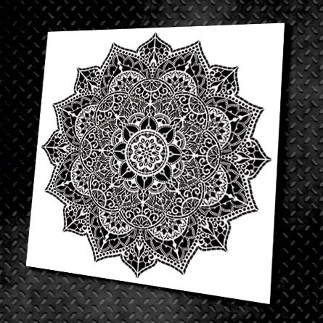 Mandala Wall Art, Mandala Wall Stencil, Reusable DIY Craft Mylar ...