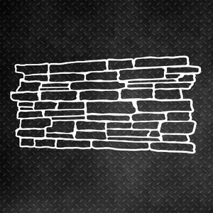 Reusable Brick Pattern Stencil for Decorative Plaster, Large Brick ...