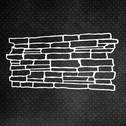 Reusable Brick Pattern Stencil for Decorative Plaster, Large Brick ...