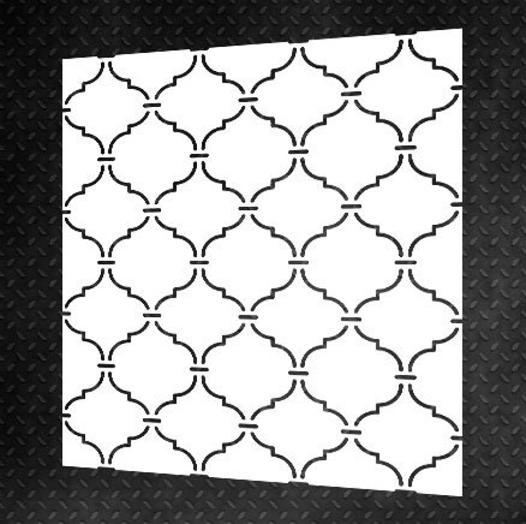 Multi-purpose Pattern Stencil for Decorative Plaster, Reusable Eastern ...