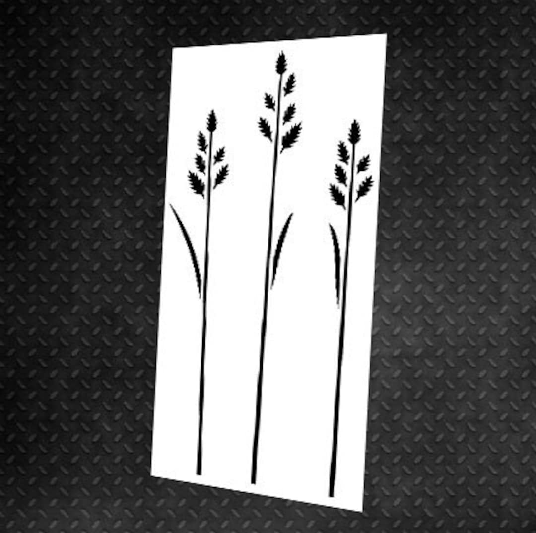 Wheat Stencil, Reusable Plastic Wall Stencil, Sheaf of Wheat Stencils, Stencil for Painting ...
