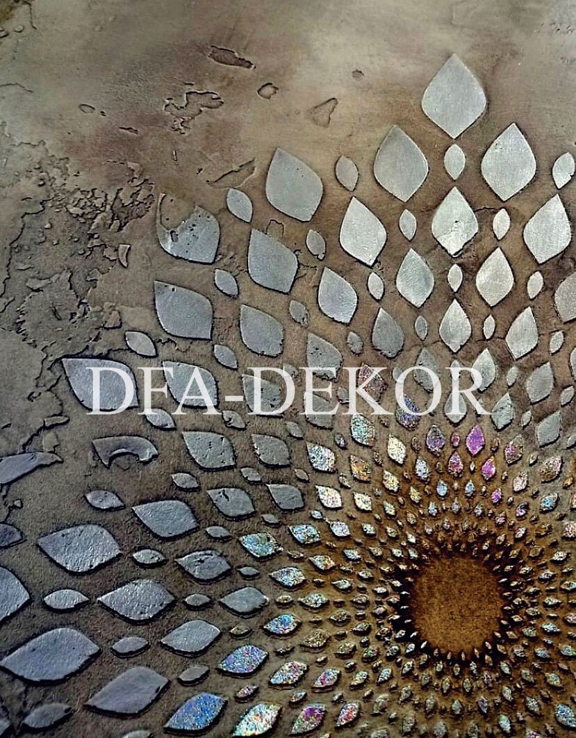 Optical Illusion Pattern Stencil Hypnosis Spiral Stencil - Etsy