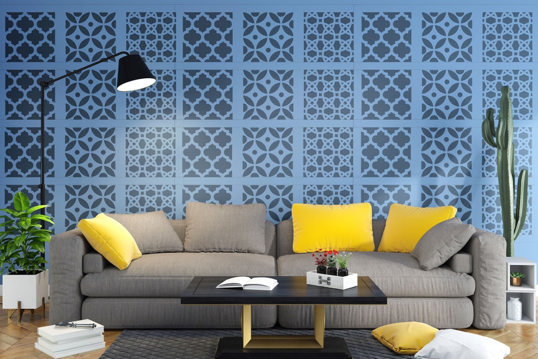 Decorative Stencils for Wall, Wall Art Stencil Set, Home Decor, Multi ...