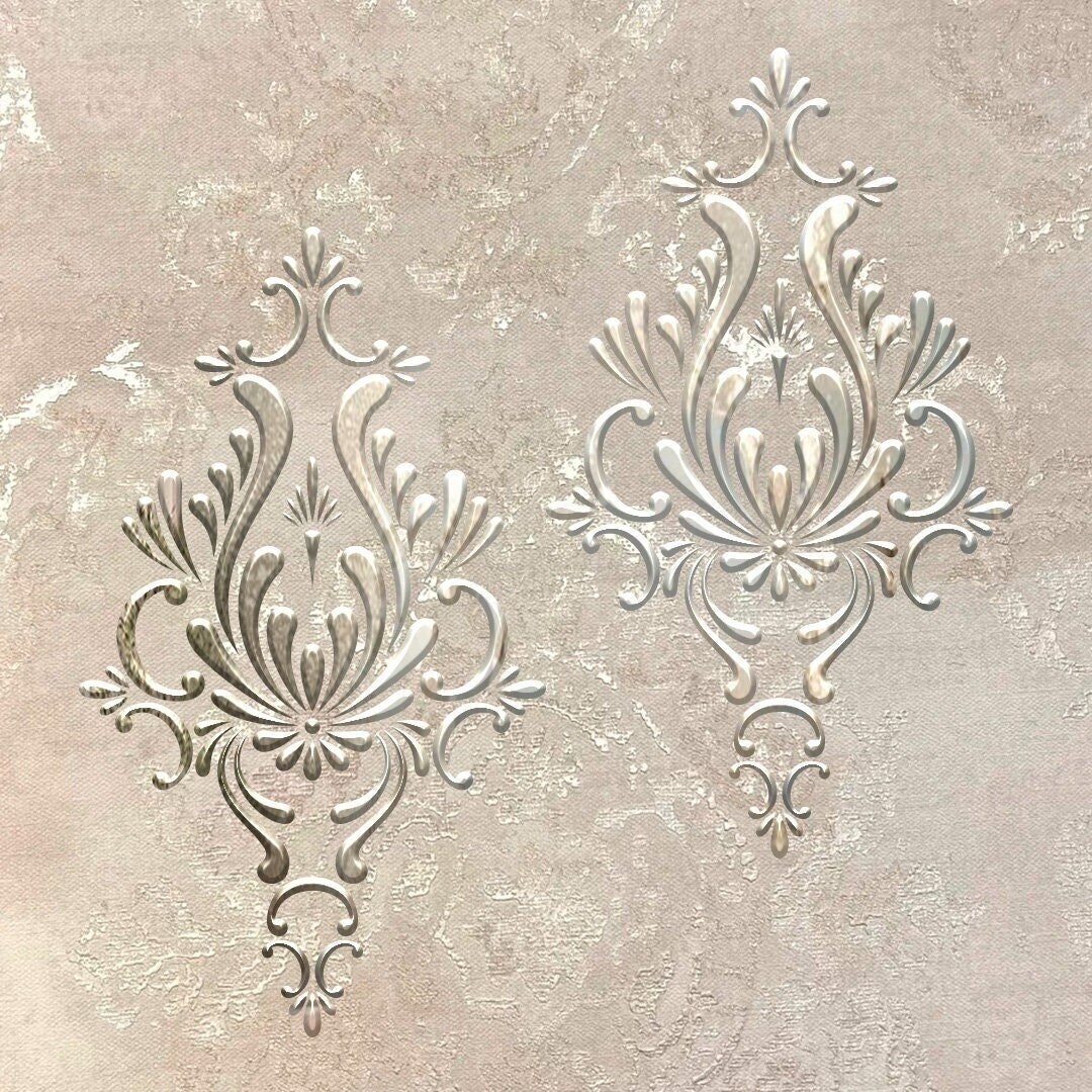 Damask Stencil, Unique Damask Stencils, Office Room Decor, Damask ...