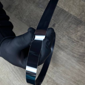 Mirror Lines, Silver Stripes Mirror Wall Decor Sticker, Glamorous Wall ...