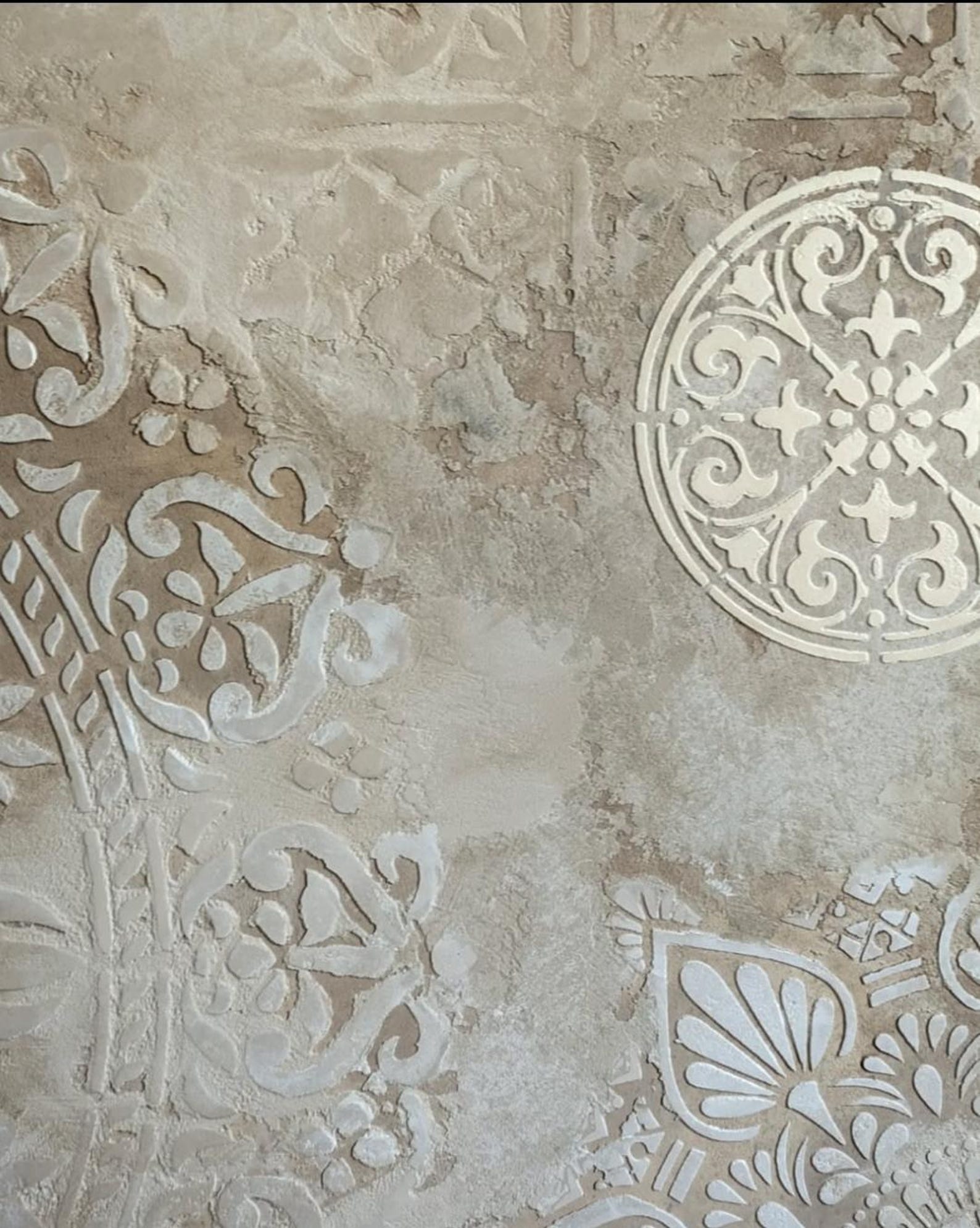 Textured Wall Stencil Set, Eastern Pattern Templates, Reusable Stencils ...