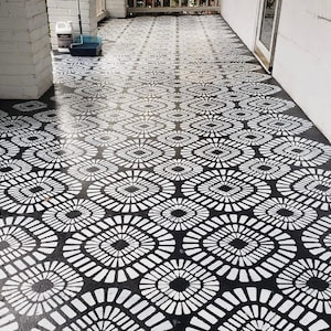 Geometric Floor Stencils, Upgrade Flooring Design, Stylish Alternative ...