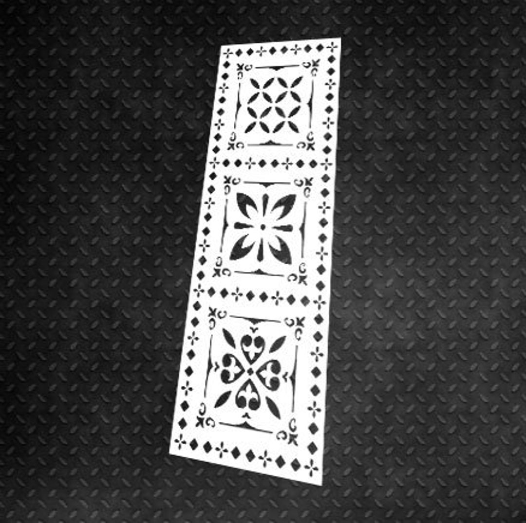 Baroque Stencil, Damask Pattern Stencil, Damask Wall Ornament Stencil ...