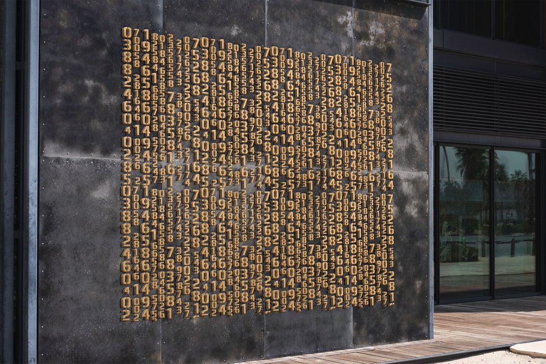 Matrix Stencil, Numbers Stencil, DYI Craft Furniture, Reusable Painting ...