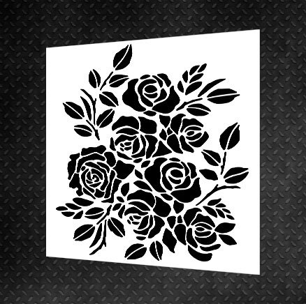 Rose Stencil Reusable Rose Stencil Art Stencil DIY Craft - Etsy