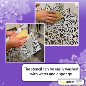 Damask Pattern Stencil for Wall Decor, DIY Wall Decor With Eastern ...