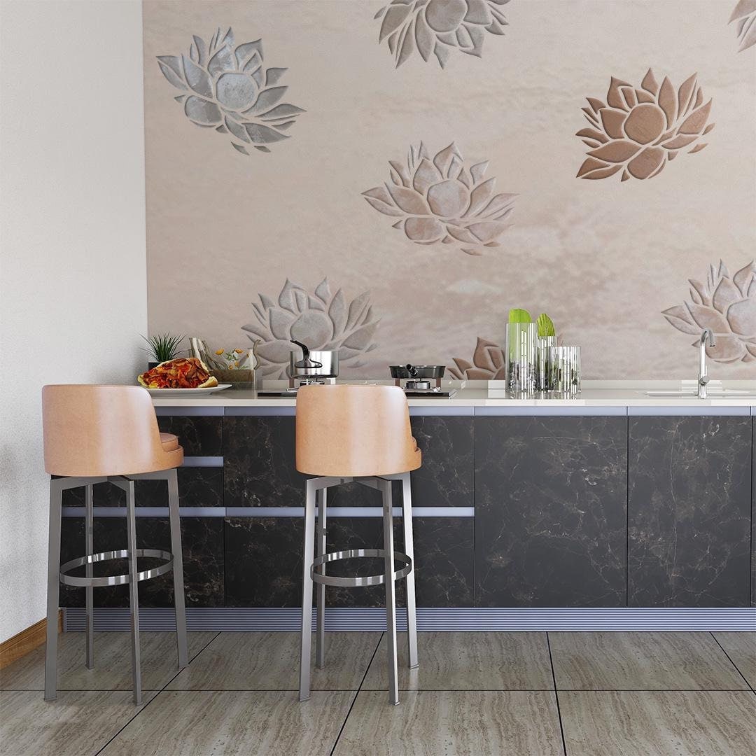 Lotus Flower Wall Stencil, Water Lily Stencil, Stencil for Furniture ...