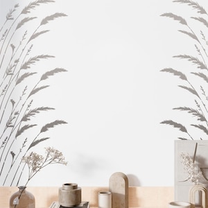 Reed Wall Stencil, Reeds Wall Stencil, Grass Blades, Reeds Stencil ...
