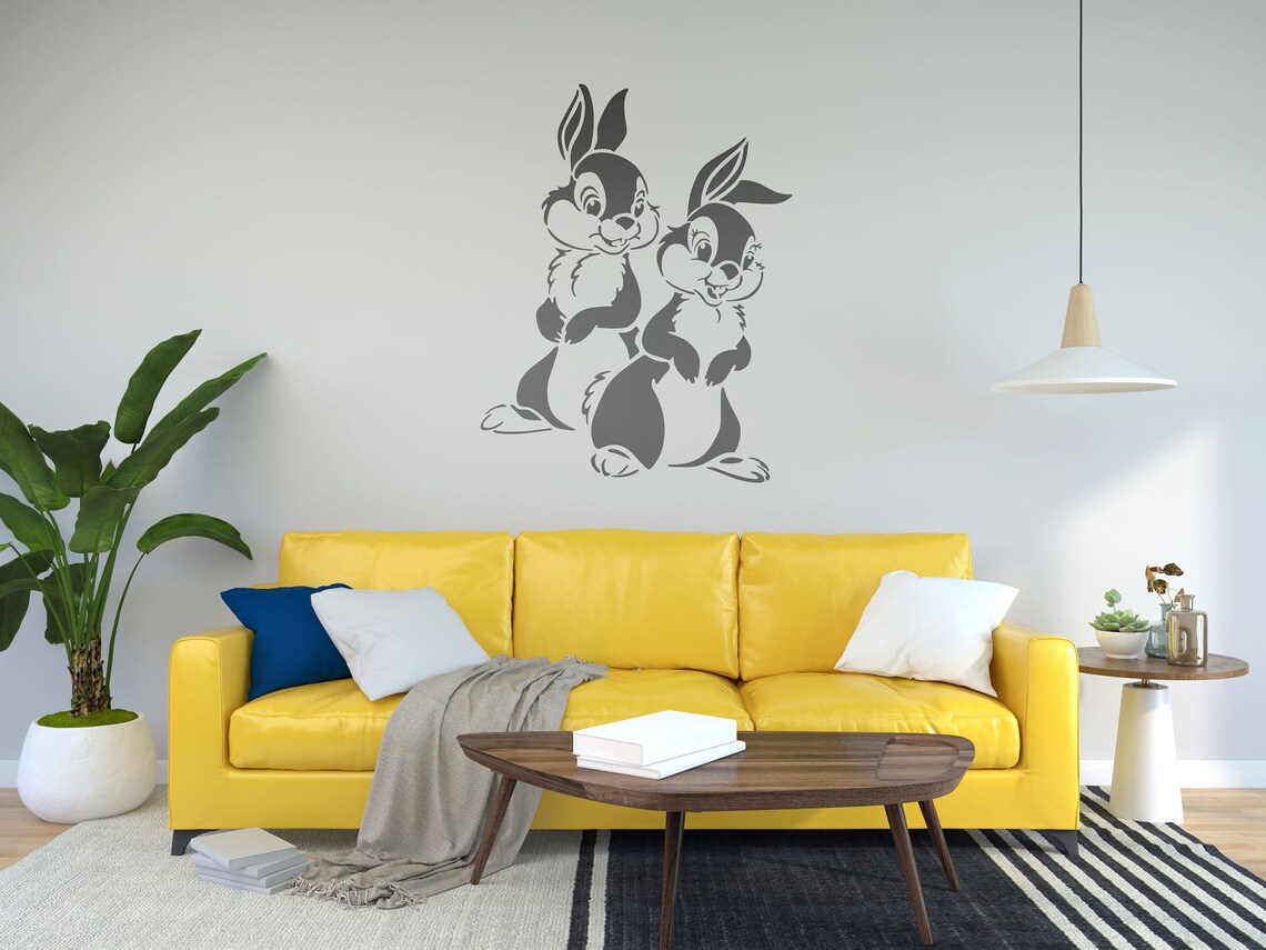 Bunny Stencil, Rabbit Stencil, Bunny Rabbit Nursery Wall Decor Stencil ...