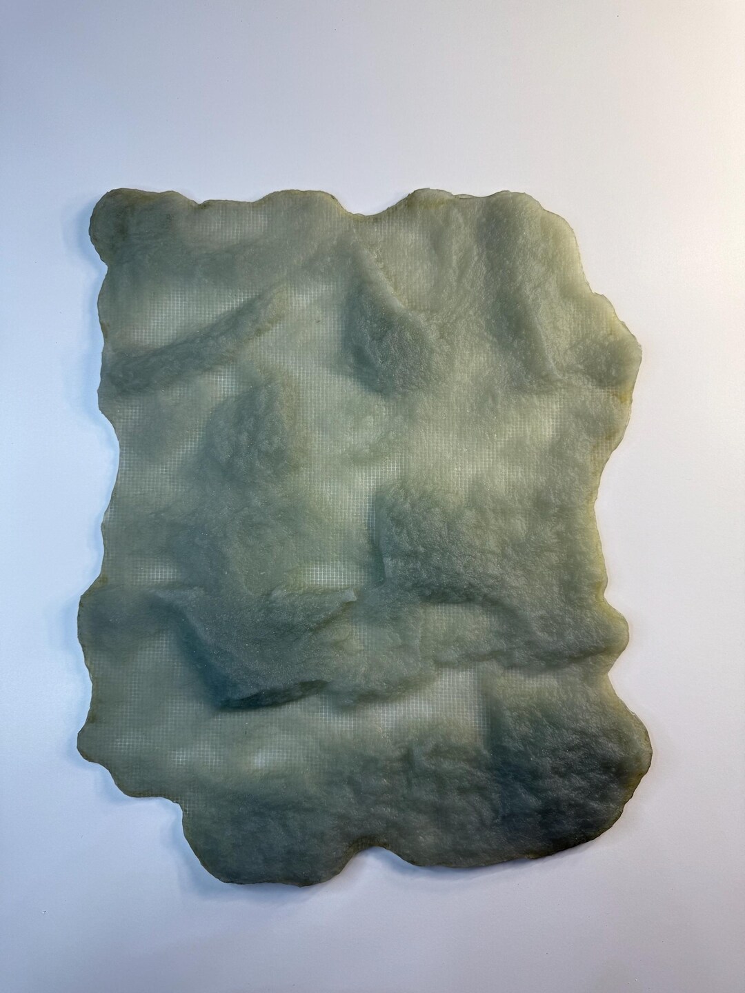 Embossed Wall Texture Stamp, Decorative Green Panel for Interior ...